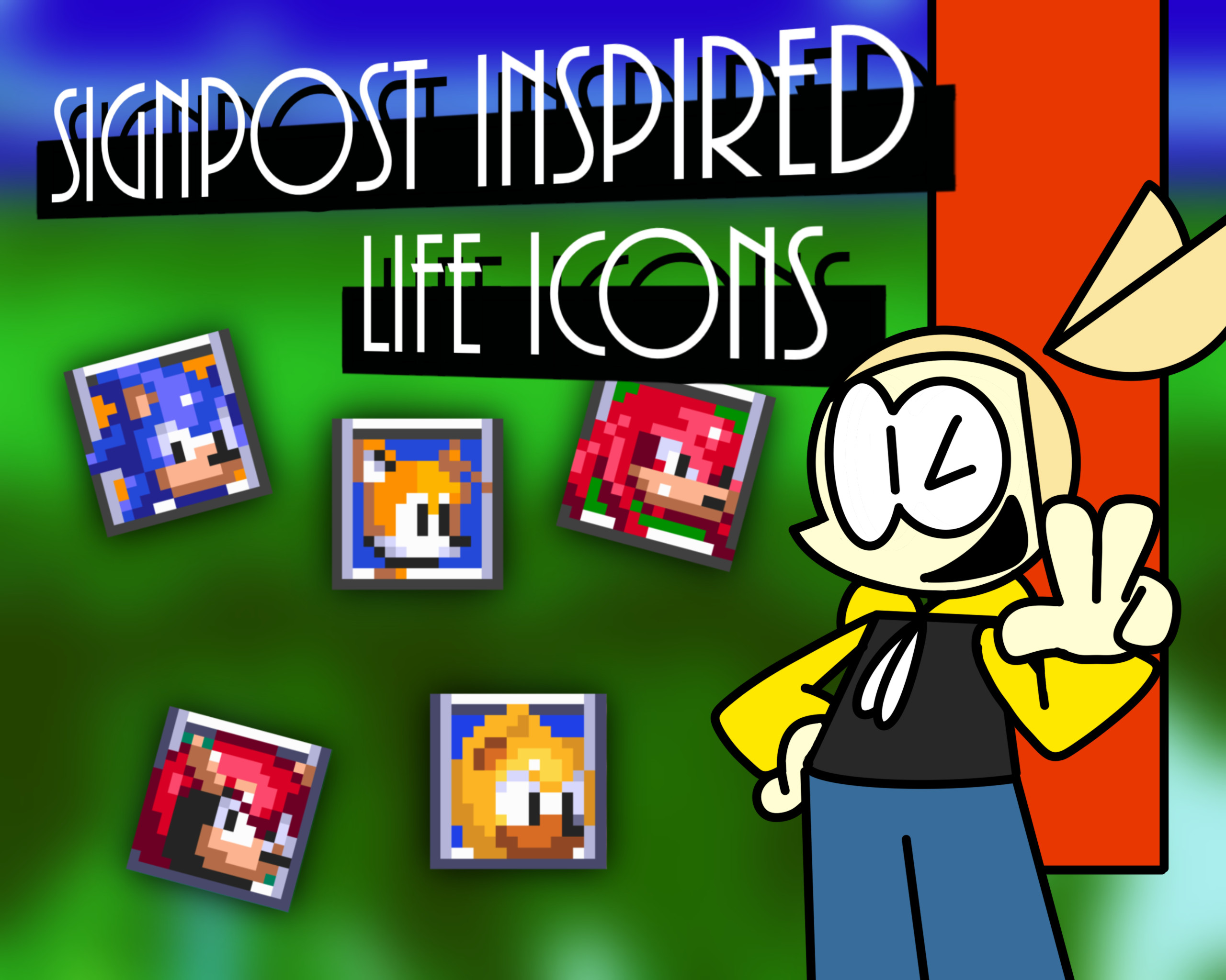 Signpost Inspired Life Icons (A.I.R.) Mod for Sonic 3 A.I.R. | S3AIR Mods
