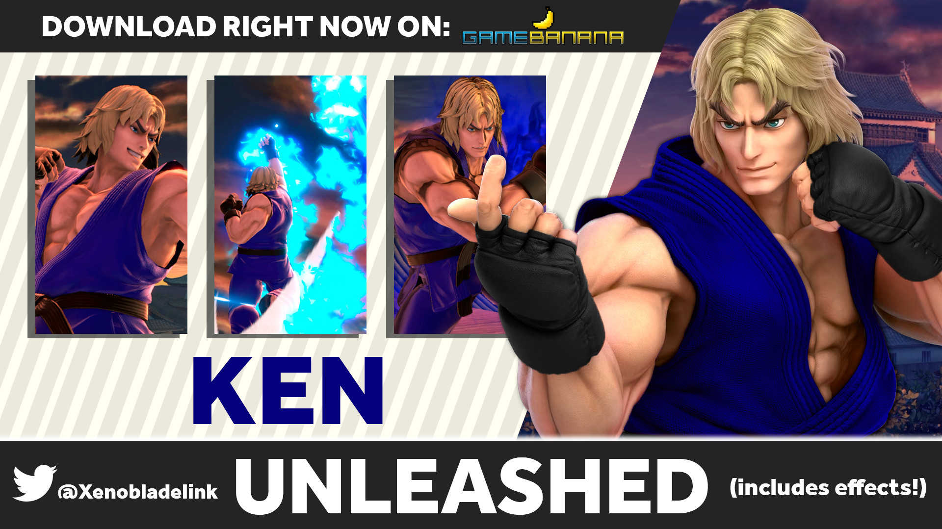 Unleashed Ken Mod for Super Smash Bros. Ultimate | SSBU Mods