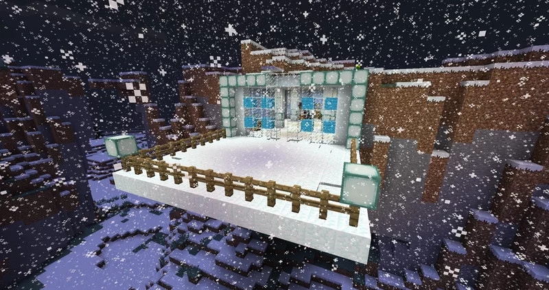 Itsy Bitsy Ice Palace (Schematic) Mod for Minecraft: Java Edition | MC Mods