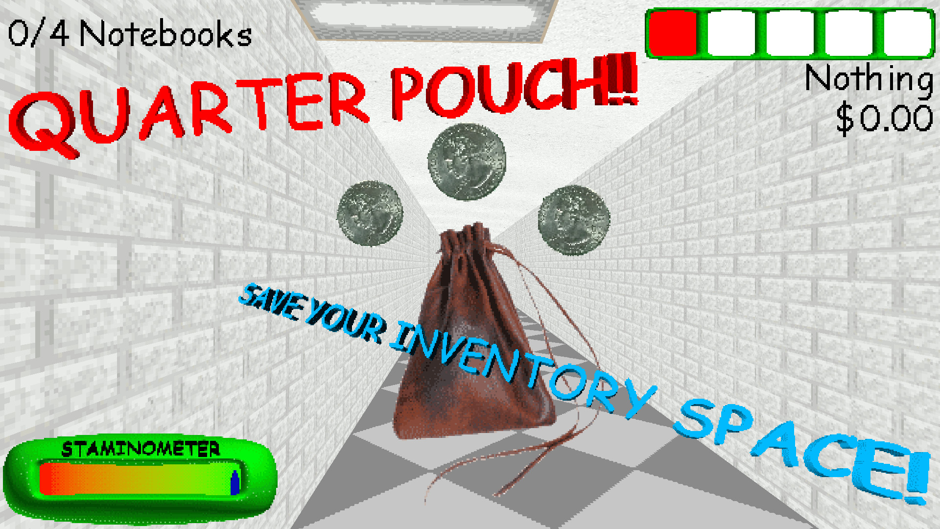 Quarter Pouch (BB+) Mod for Baldi's Basics | Baldi Mods