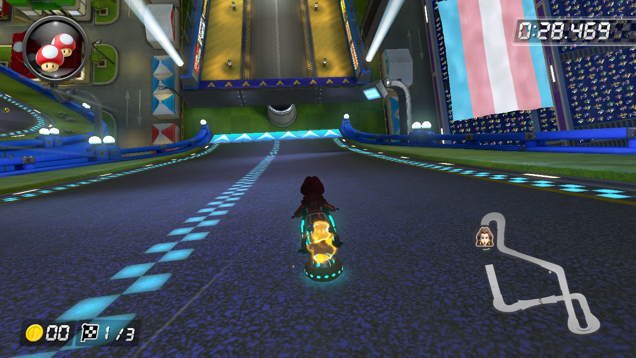 Trans Flag Banners Mod for Mario Kart 8 Deluxe | MK8D Mods