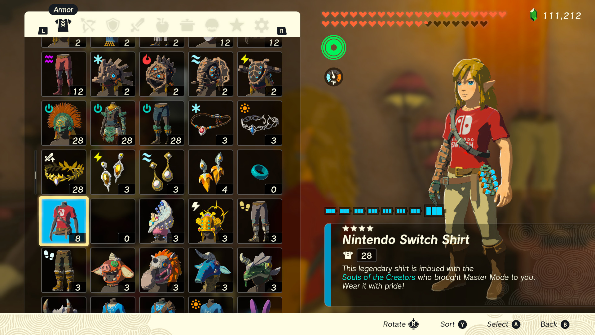 Nintendo Switch Shirt [Standalone] Mod for The Legend of Zelda: Tears ...