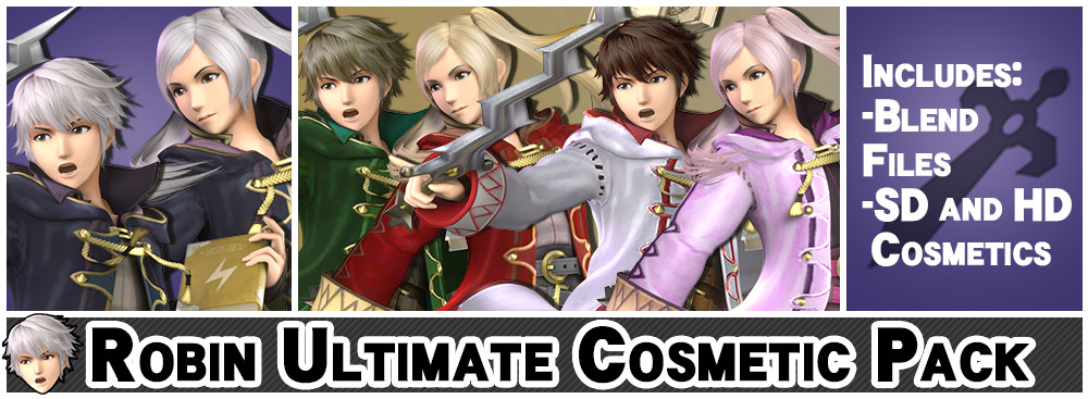 Robin Ultimate Pose Cosmetic Pack Revised Mod for Super Smash Bros ...