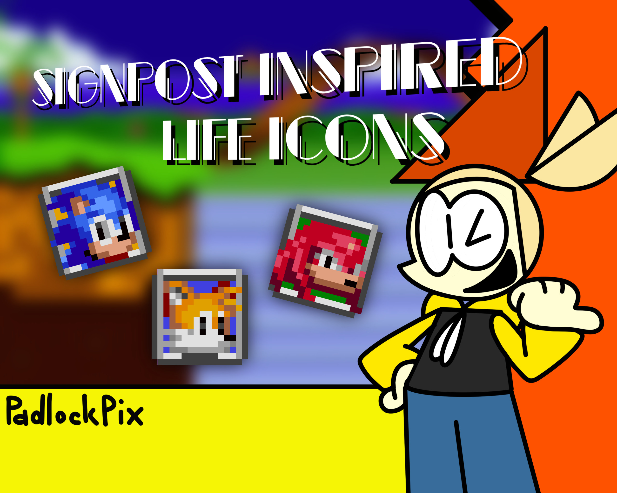 Signpost Inspired Life Icons (Absolute) Mod for Sonic The Hedgehog 2 ...