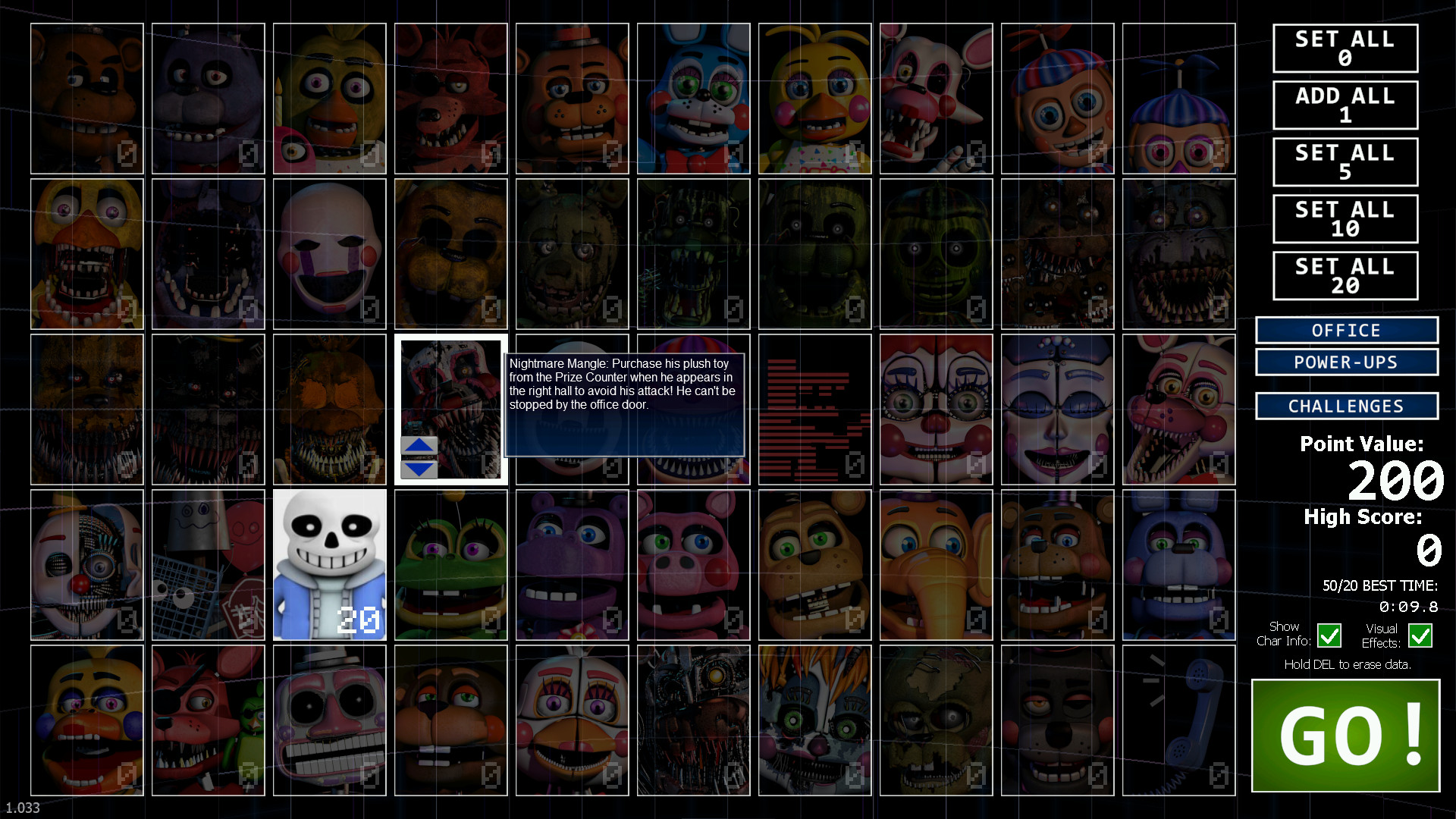 SANS Mod for Ultimate Custom Night | UCN Mods