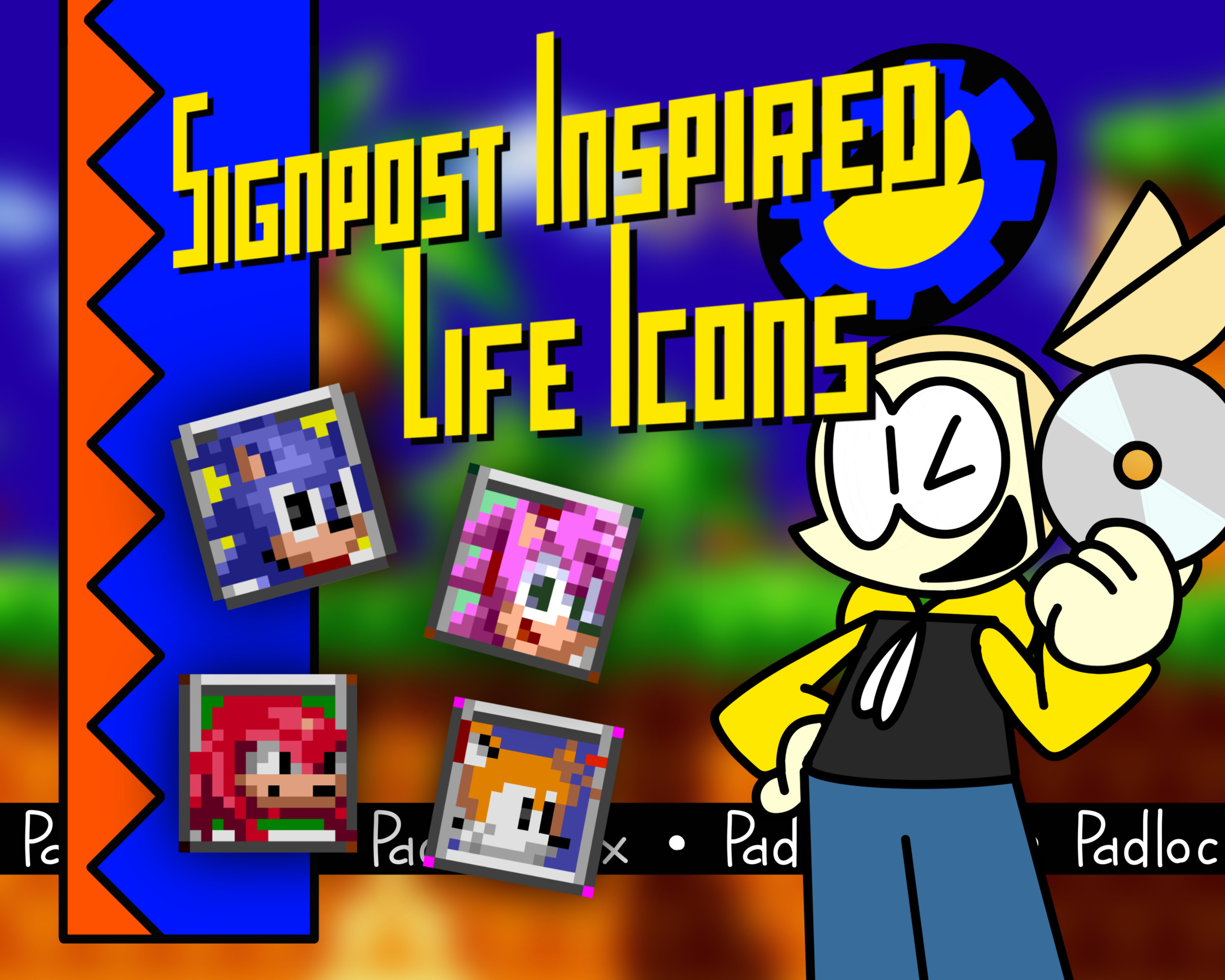 Signpost Inspired Life Icons (CD / Miracle) Mod for Sonic CD (2011 ...