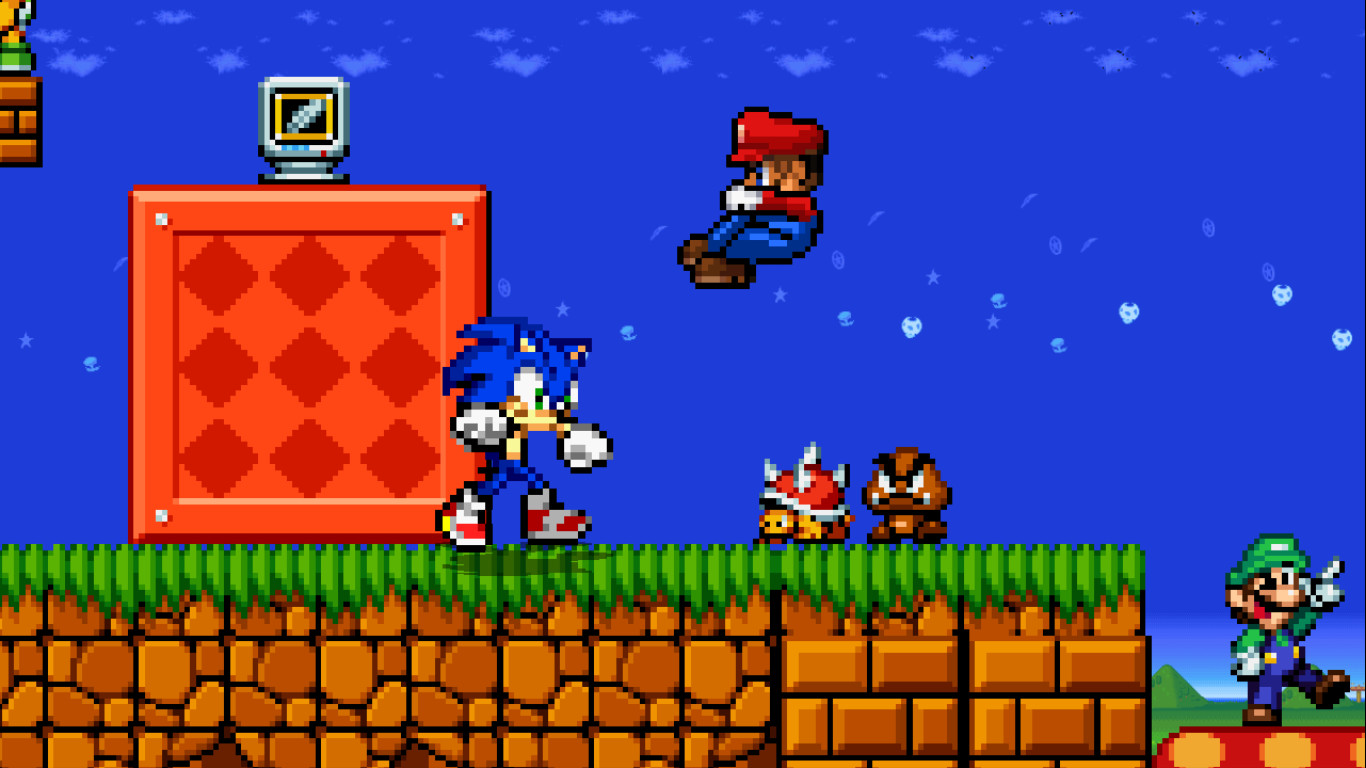 Boll Deluxe/Sonic boll - Overworld (CMC+ V8) Mod for Super Smash Bros ...