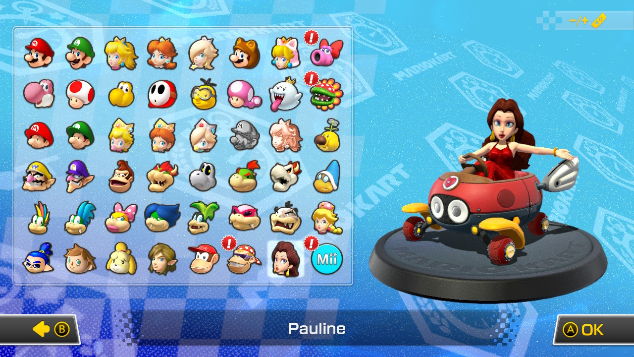 Pauline Low-Res Face Fix Mod for Mario Kart 8 Deluxe | MK8D Mods