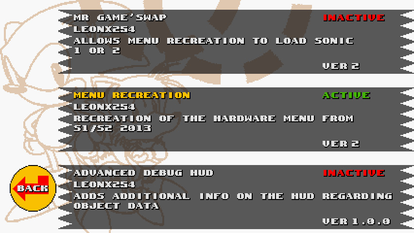 Menu Recreation Mod for Sonic the Hedgehog 2 (2013) | S2 2013 Mods