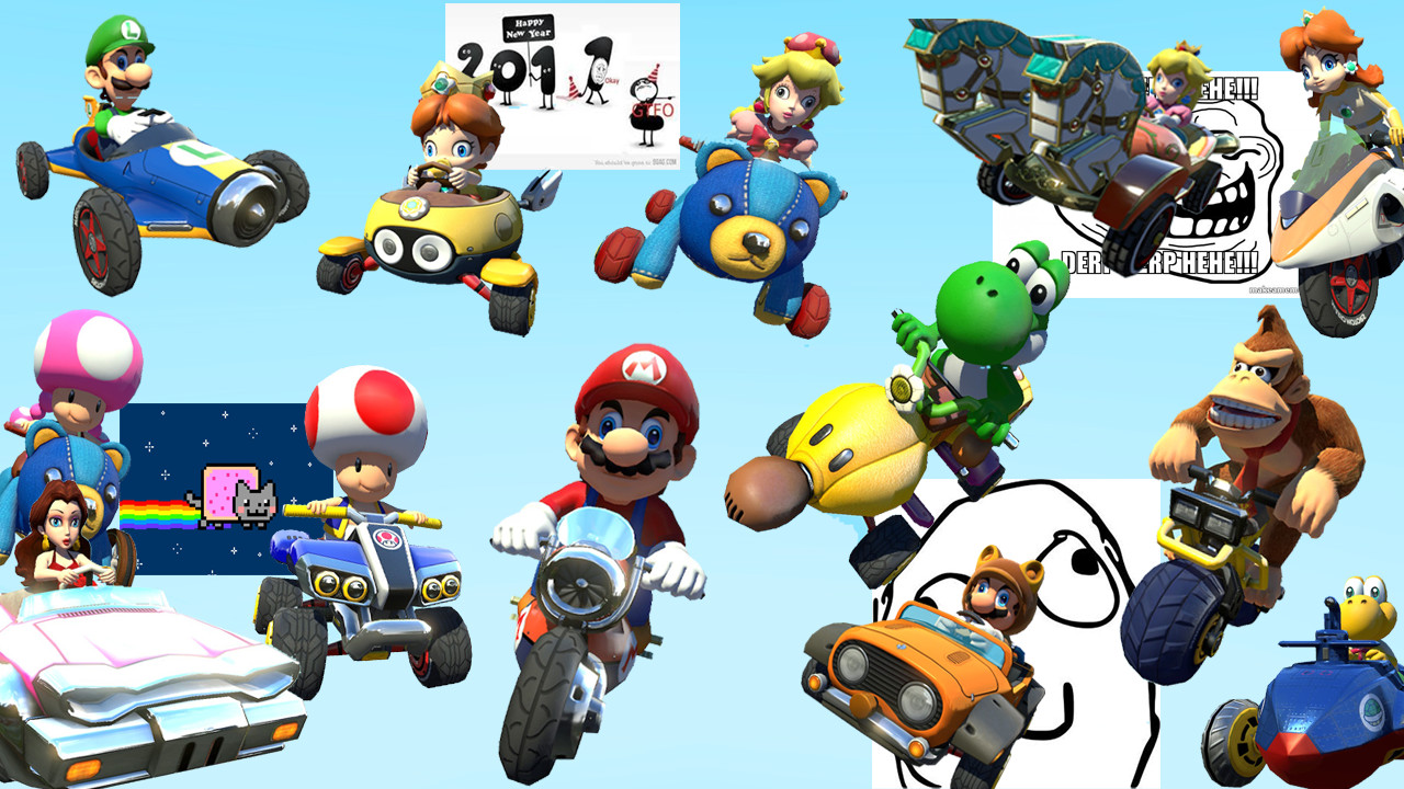 Goofy Cross-Eyed Characters Mod for Mario Kart 8 Deluxe | MK8D Mods