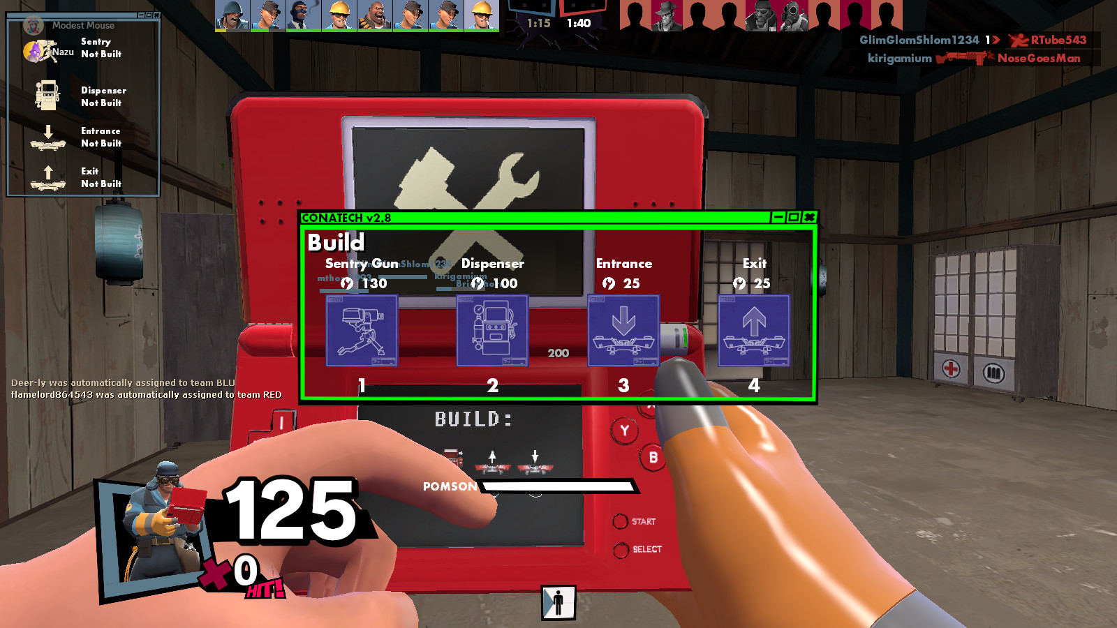 Nintendo DS PDA | Casual Fix Mod for Team Fortress 2 | TF2 Mods