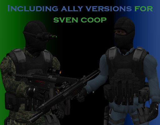 New male assassins Mod for Half-Life: Opposing Force | HL:OF Mods