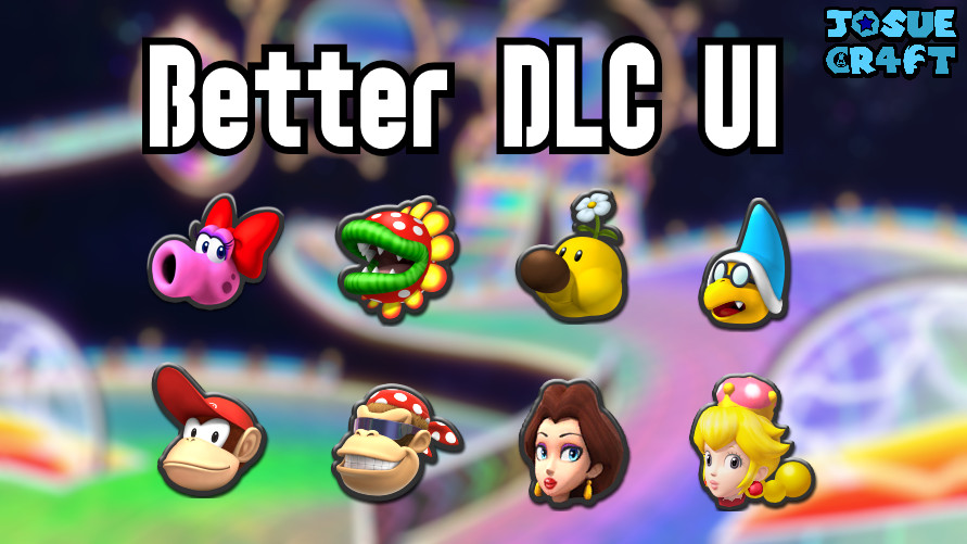 MK8D - ALL DLC Characters BETTER UI Mod for Mario Kart 8 Deluxe | MK8D Mods