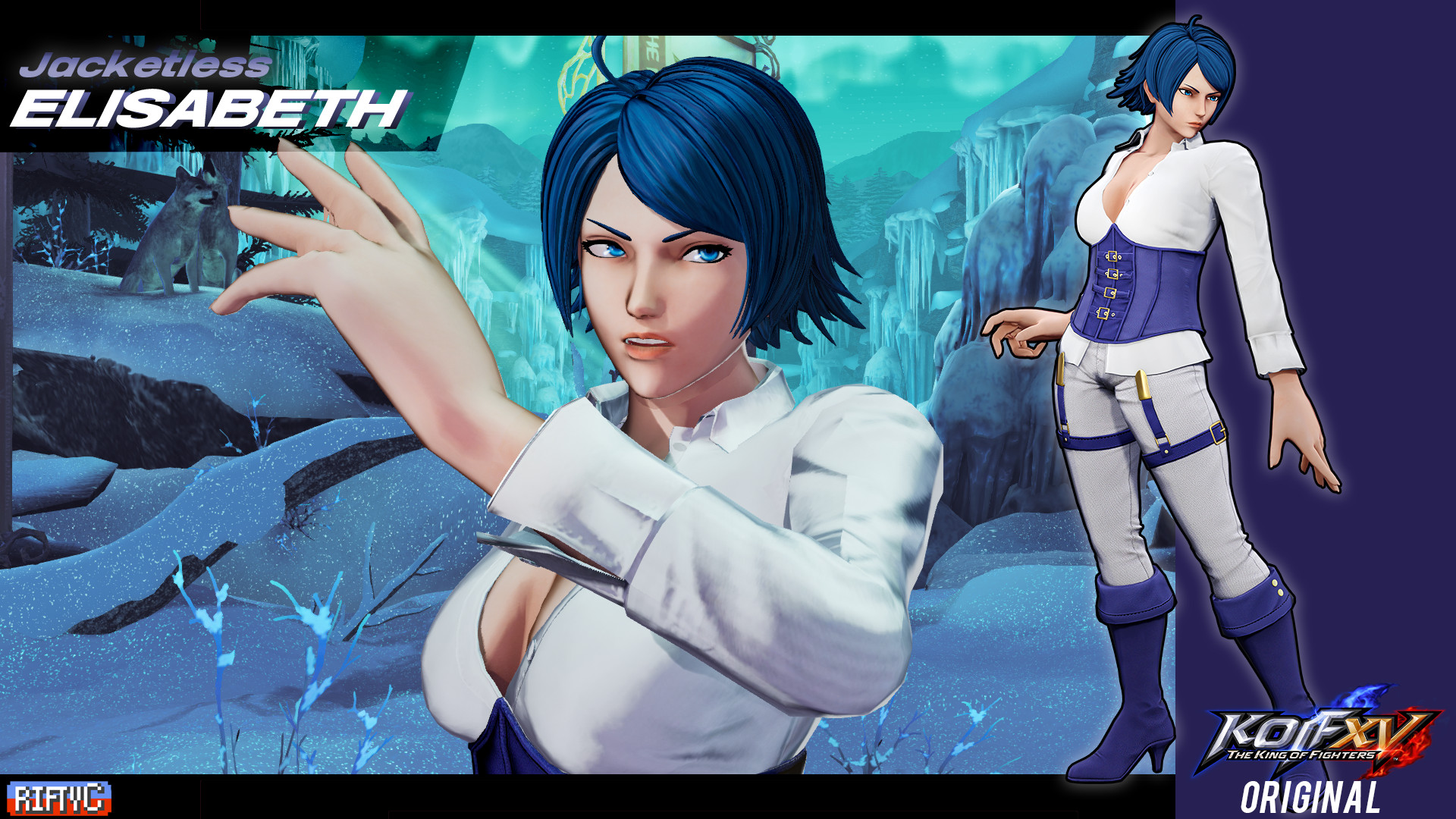 Jacketless Elisabeth Mod for The King of Fighters XV | KoFXV Mods