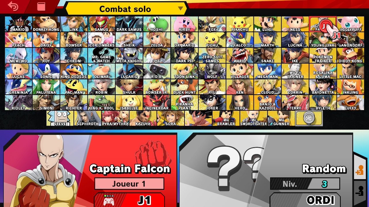 Saitama over Cap. Falcon [REMAKE] Mod for Super Smash Bros. Ultimate ...