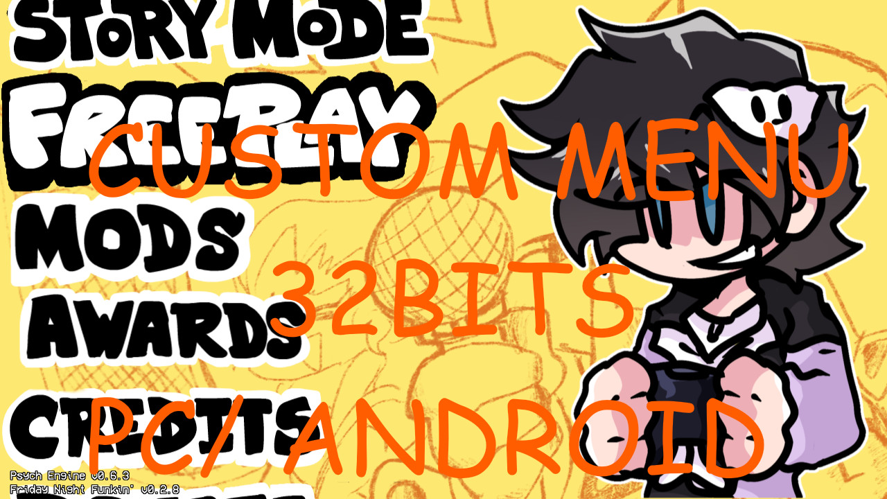 Psych Engine CUSTOM MENUS! Mod for Friday Night Funkin' | FNF Mods