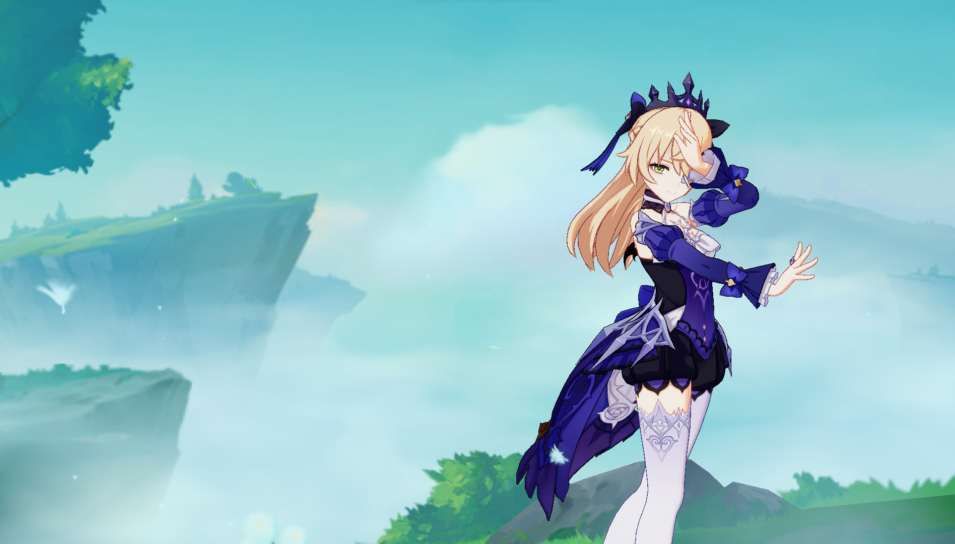 Ein Immernachtstraum (Fischl Skin) Green Eyes Mod for Genshin Impact ...