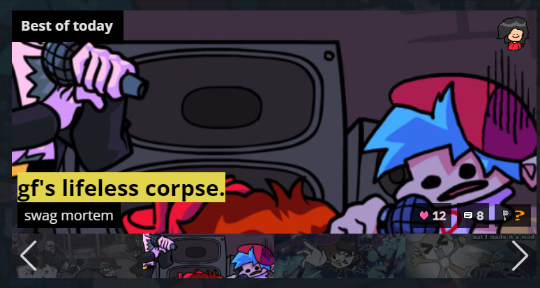 girlfriend's lifeless corpse. Mod for Friday Night Funkin' | FNF Mods