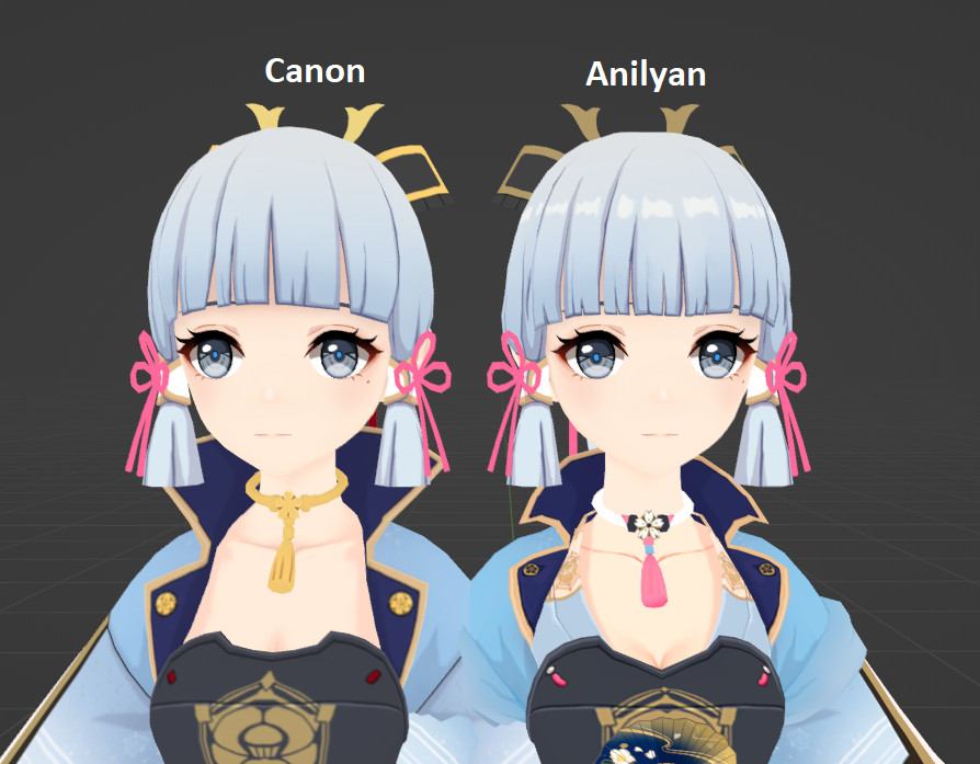 Ayaka design changes + 2 hair blends Mod for Genshin Impact | GI Mods