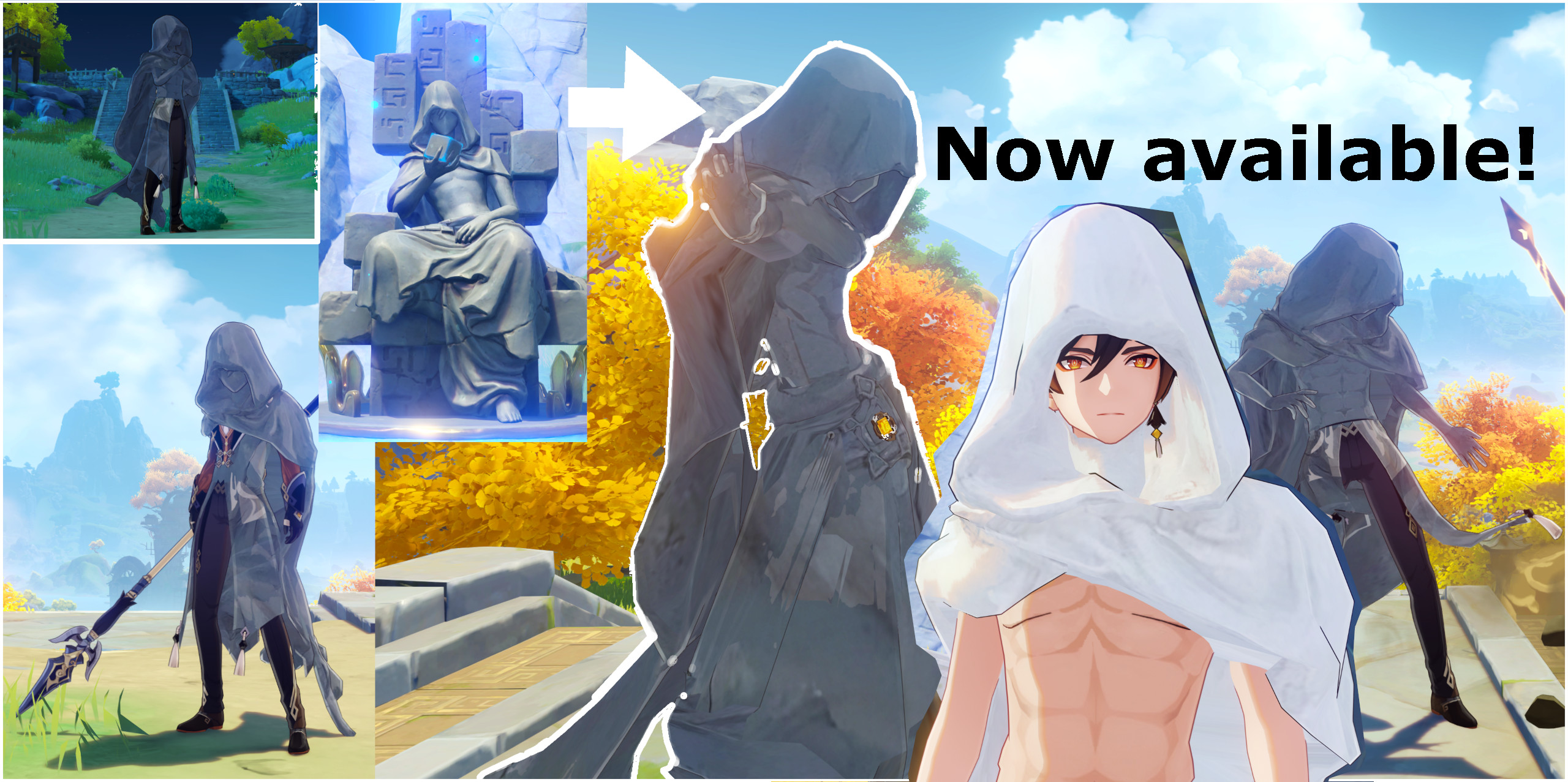 Statue of the Seven Series: Archon Morax (Zhongli) Mod for Genshin ...