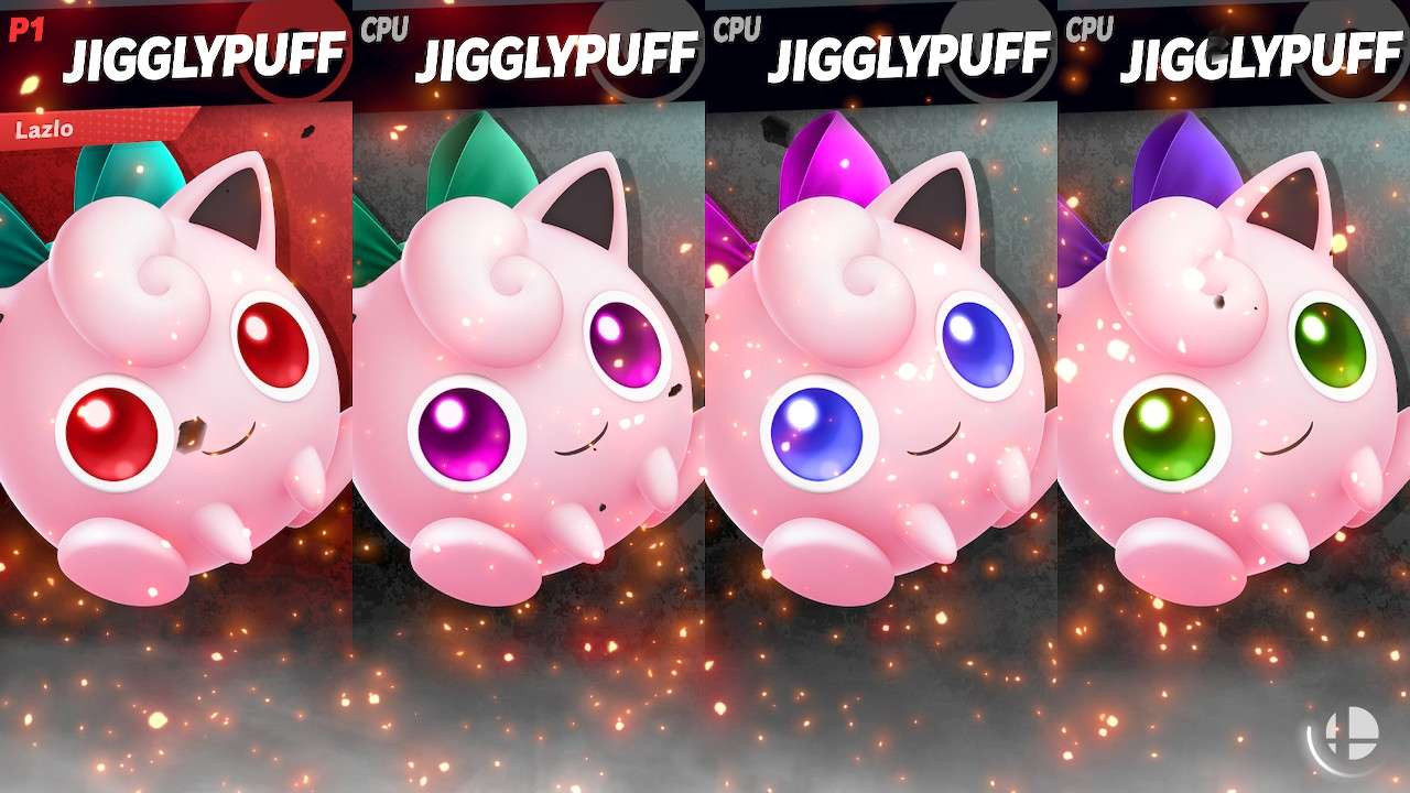 Jigglypuff Bow Recolor Pack Mod for Super Smash Bros. Ultimate | SSBU Mods
