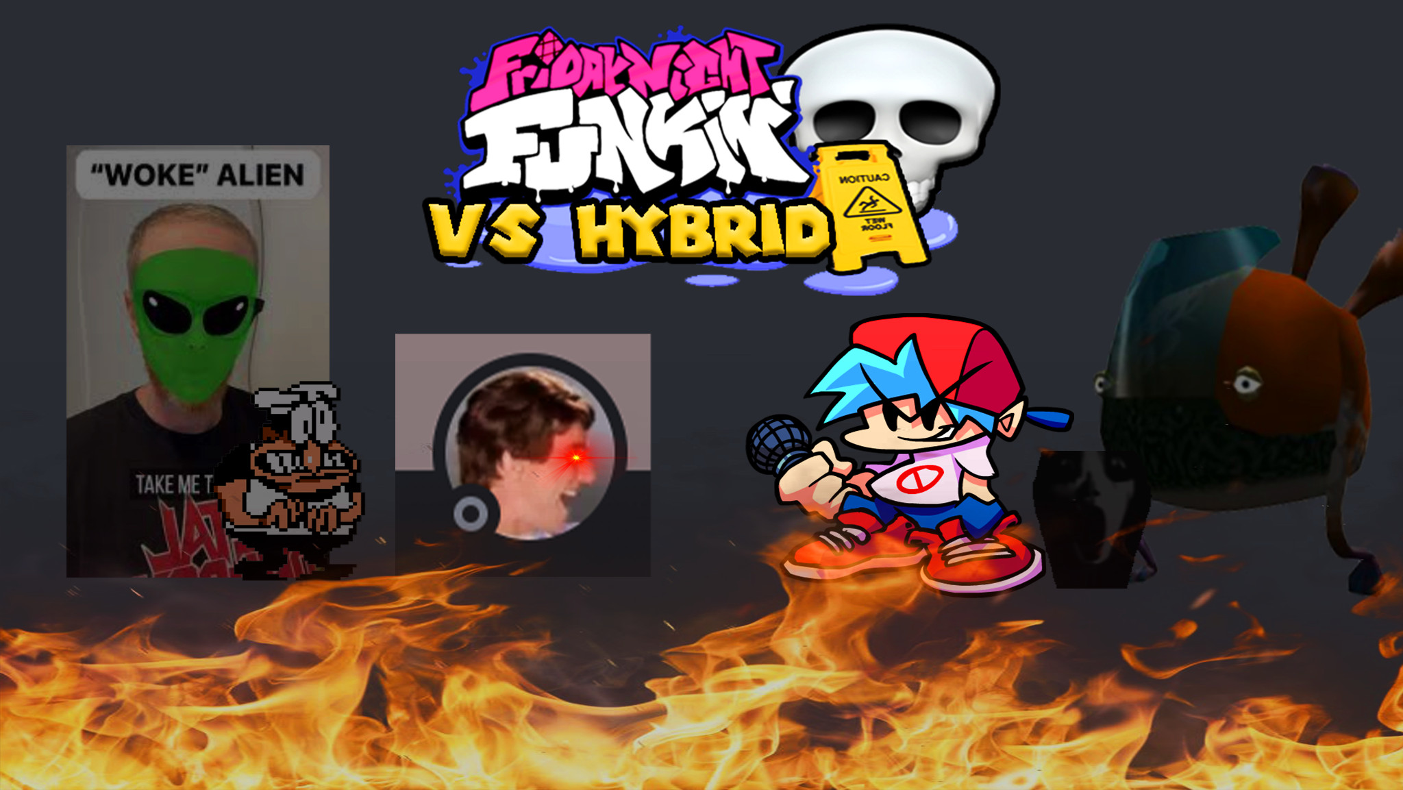 Vs Hybrid [FULL WEEK] Mod for Friday Night Funkin' | FNF Mods