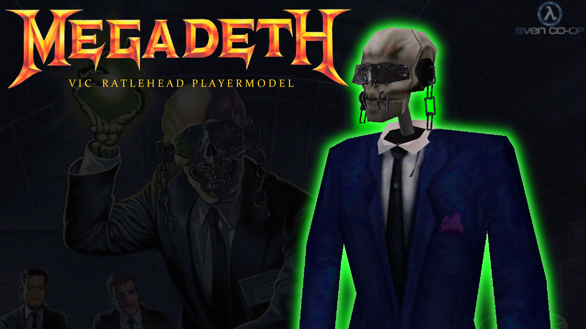 Vic RattleHead from Megadeth PlayerModel Mod for Sven Co-op | SC Mods