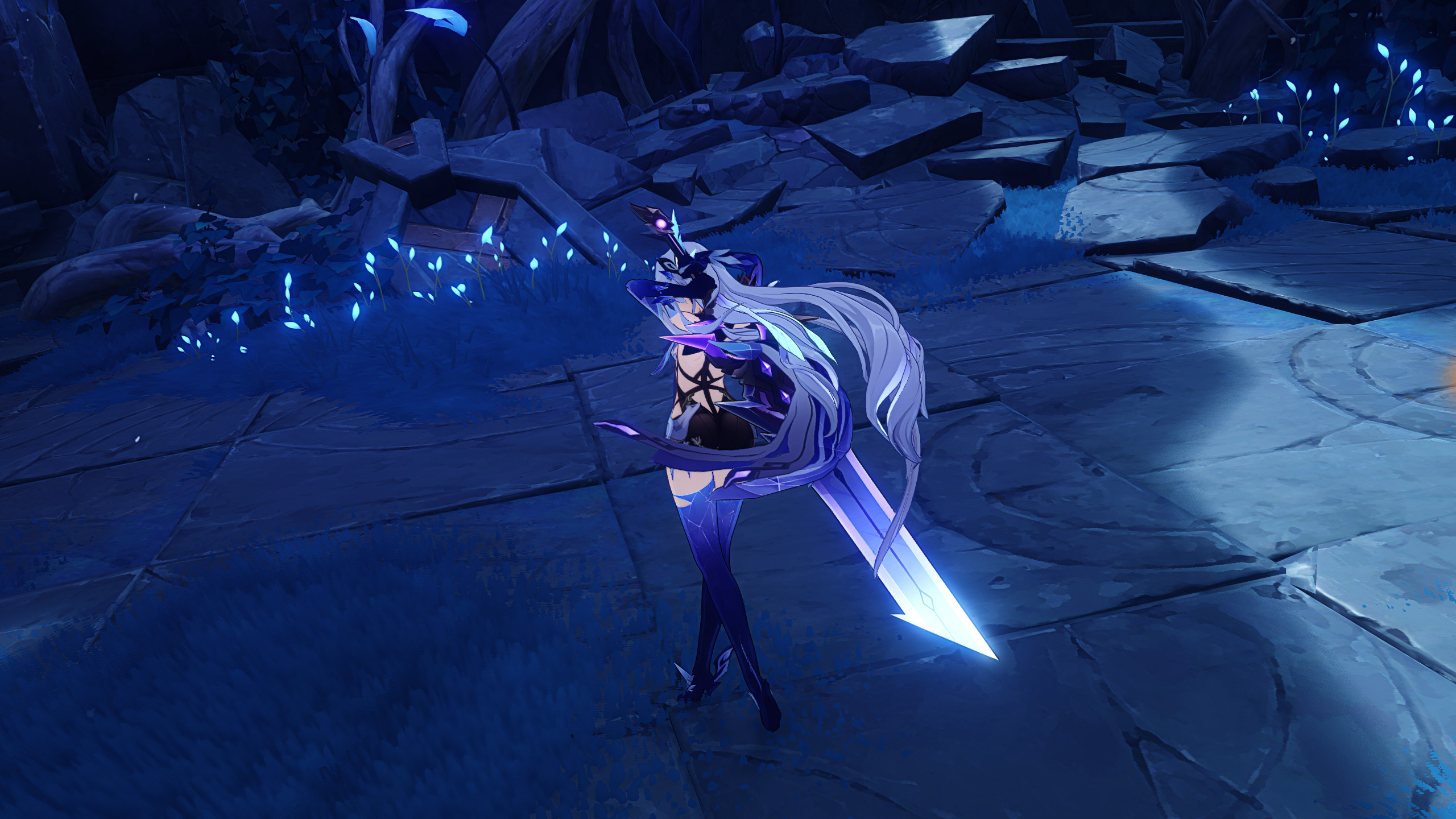 Eula in Skirk's outfit Mod for Genshin Impact | GI Mods