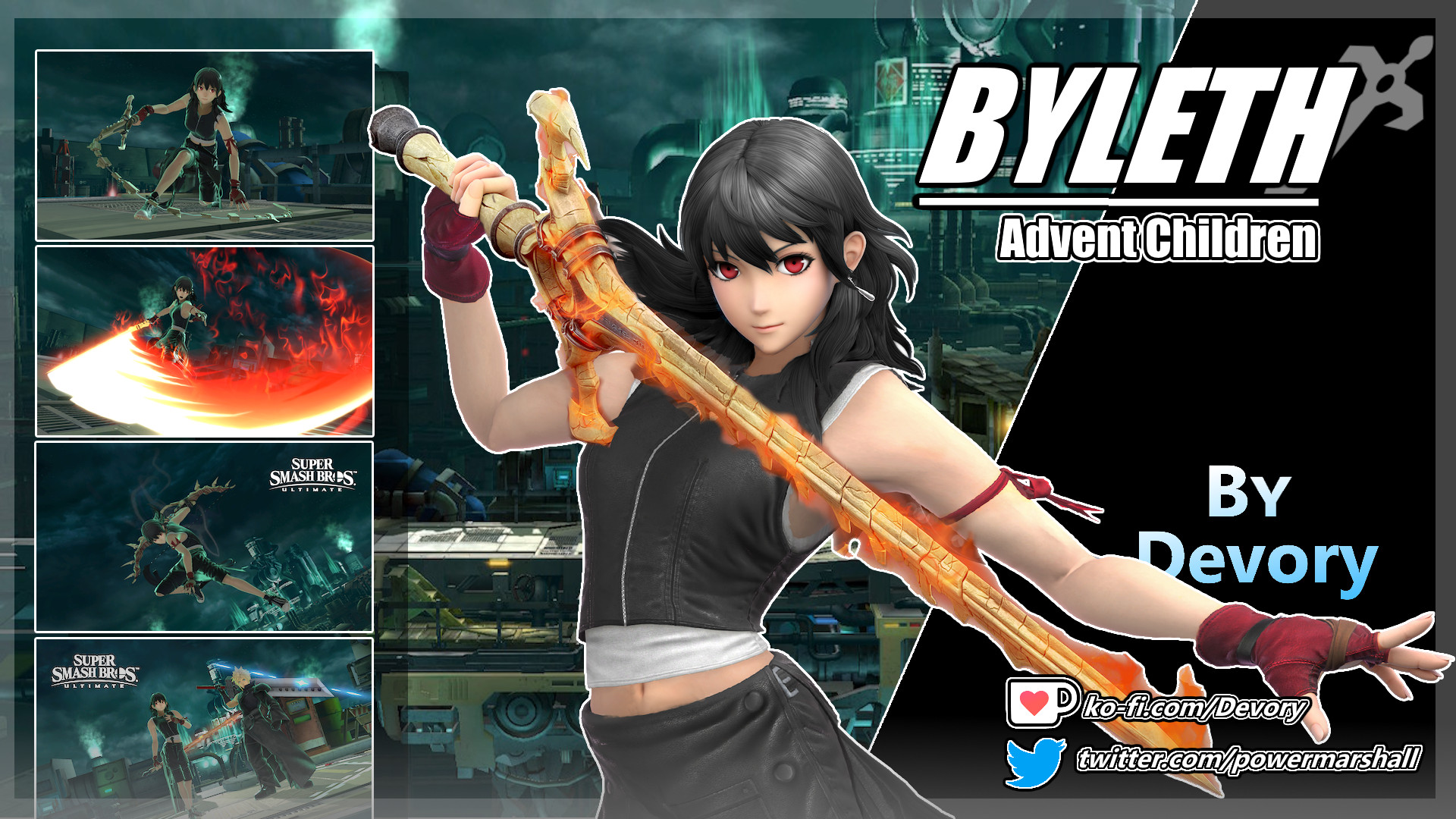 Advent Children Byleth Mod for Super Smash Bros. Ultimate | SSBU Mods