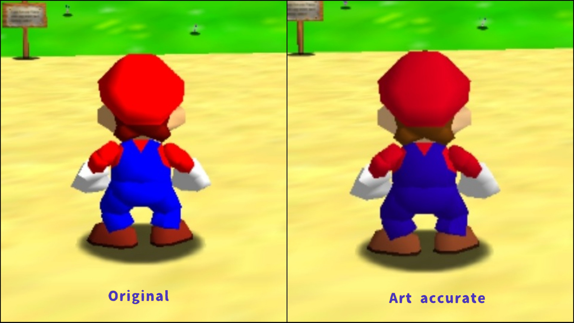 Sm64 art accurate colors & more alternatives. Mod for Super Mario 64 ...