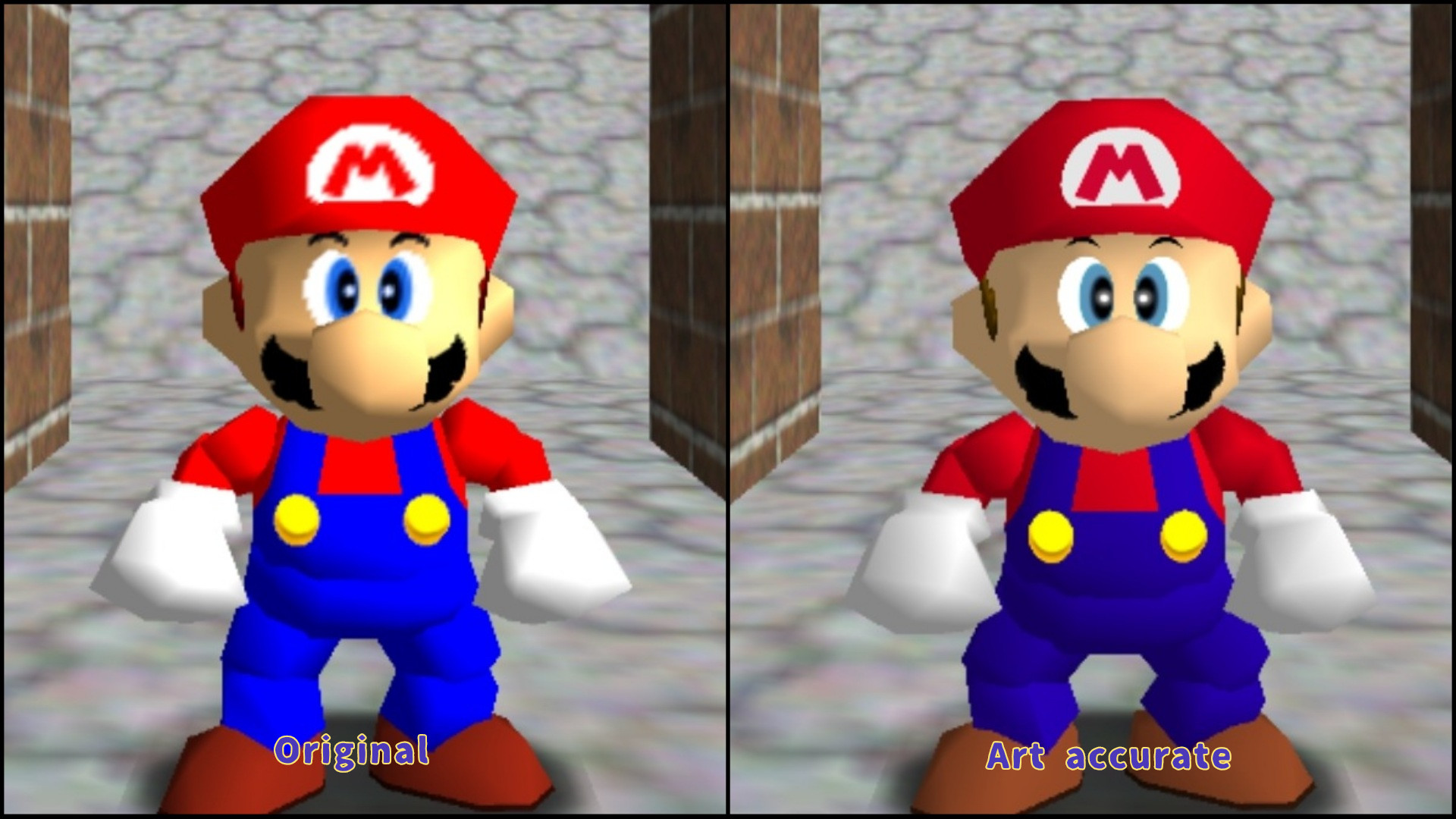 Sm64 art accurate colors & more alternatives. Mod for Super Mario 64 ...