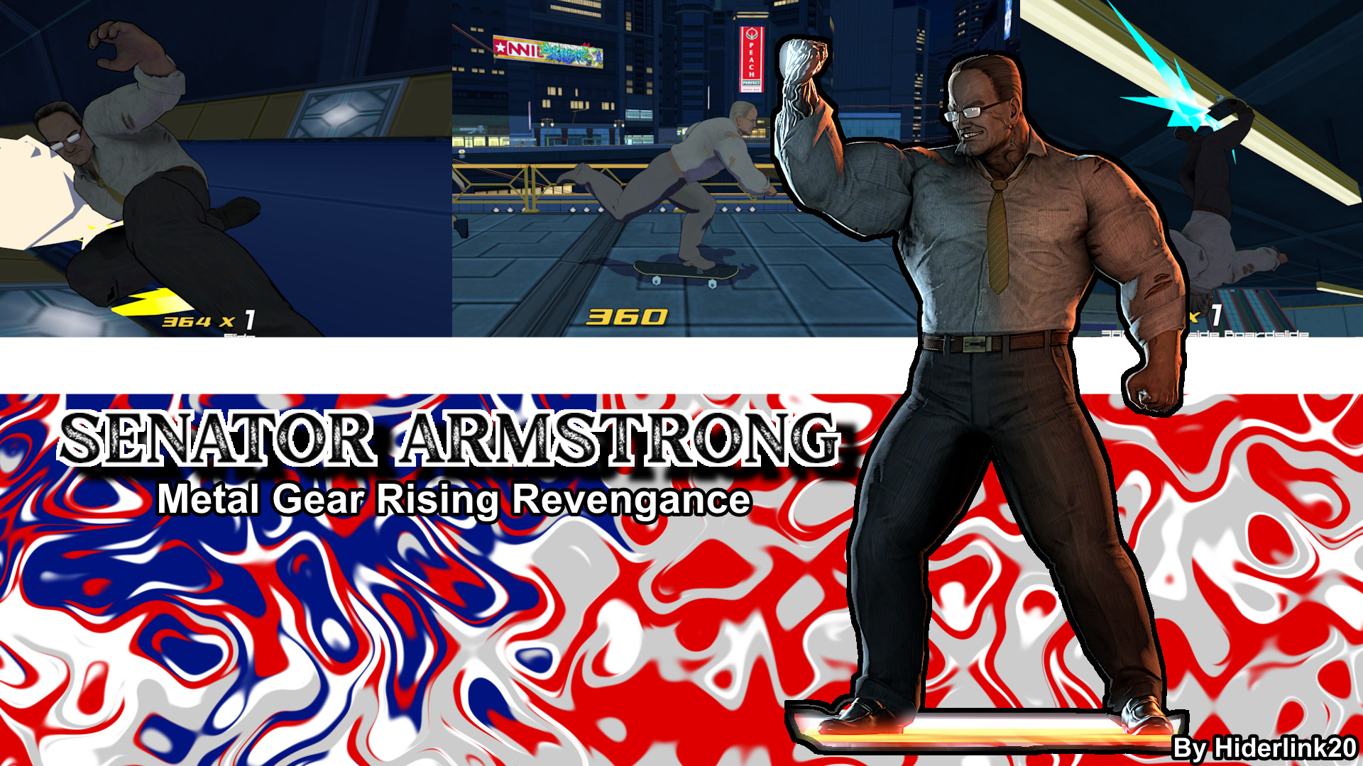 Senator Armstrong Mod for Bomb Rush Cyberfunk | BRC Mods