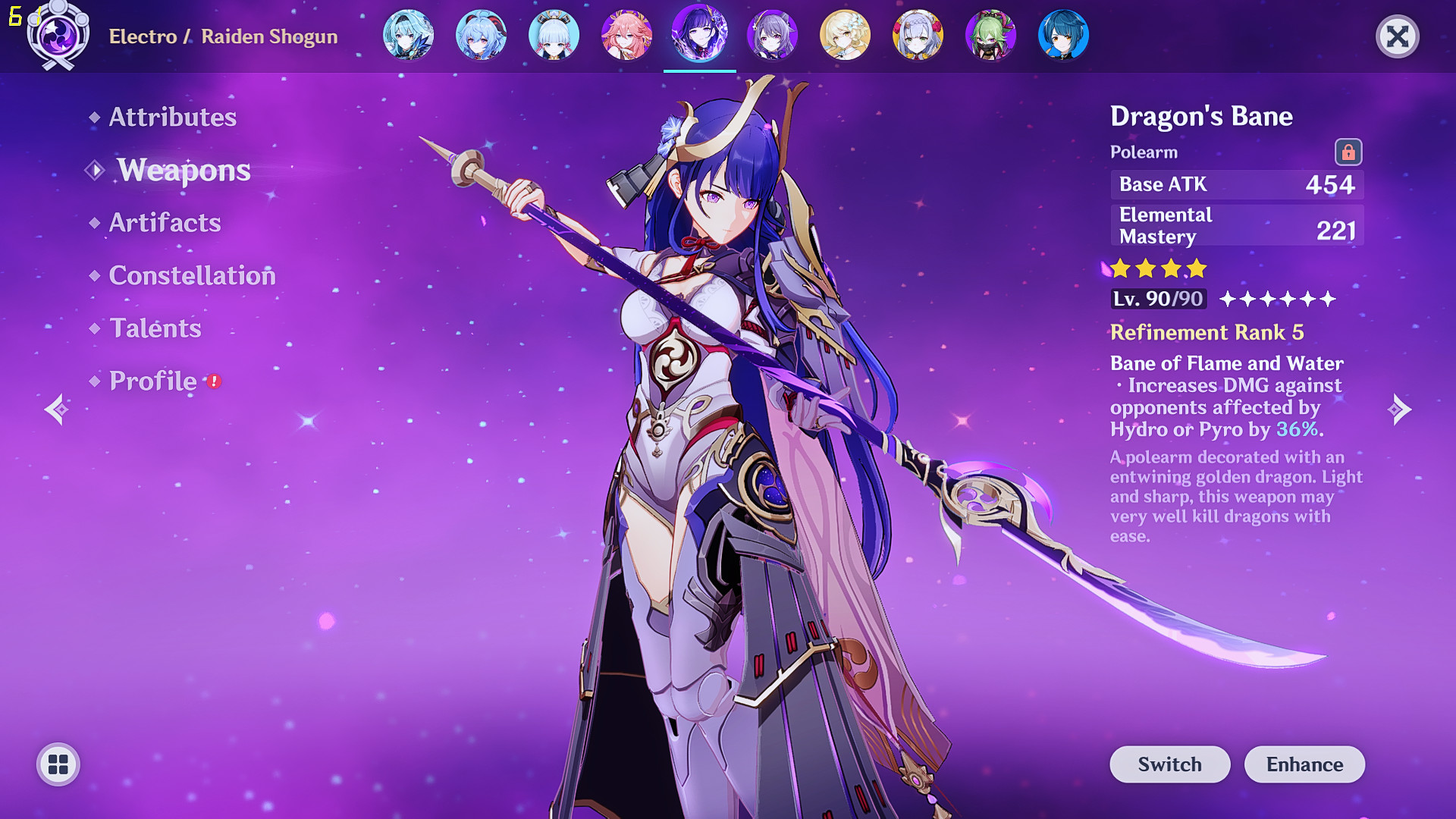 EngulfingLightning over Dragonbane Mod for Genshin Impact | GI Mods