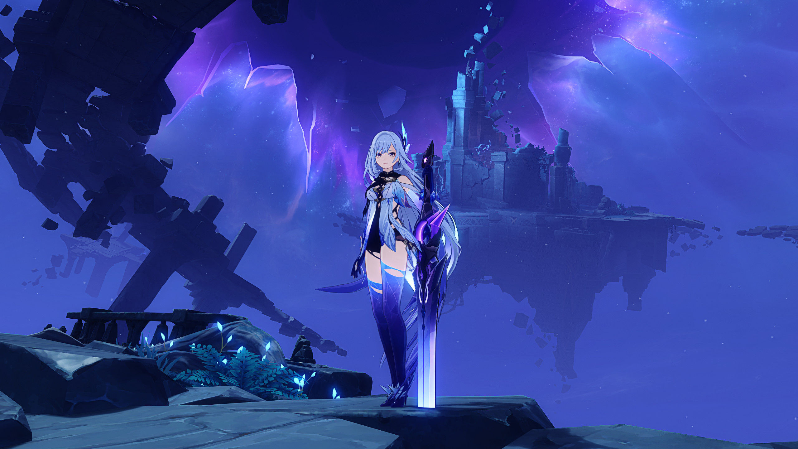 Eula in Skirk's outfit Mod for Genshin Impact | GI Mods