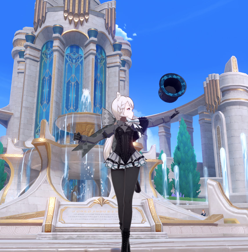 Lynette in B&W costume version Mod for Genshin Impact | GI Mods