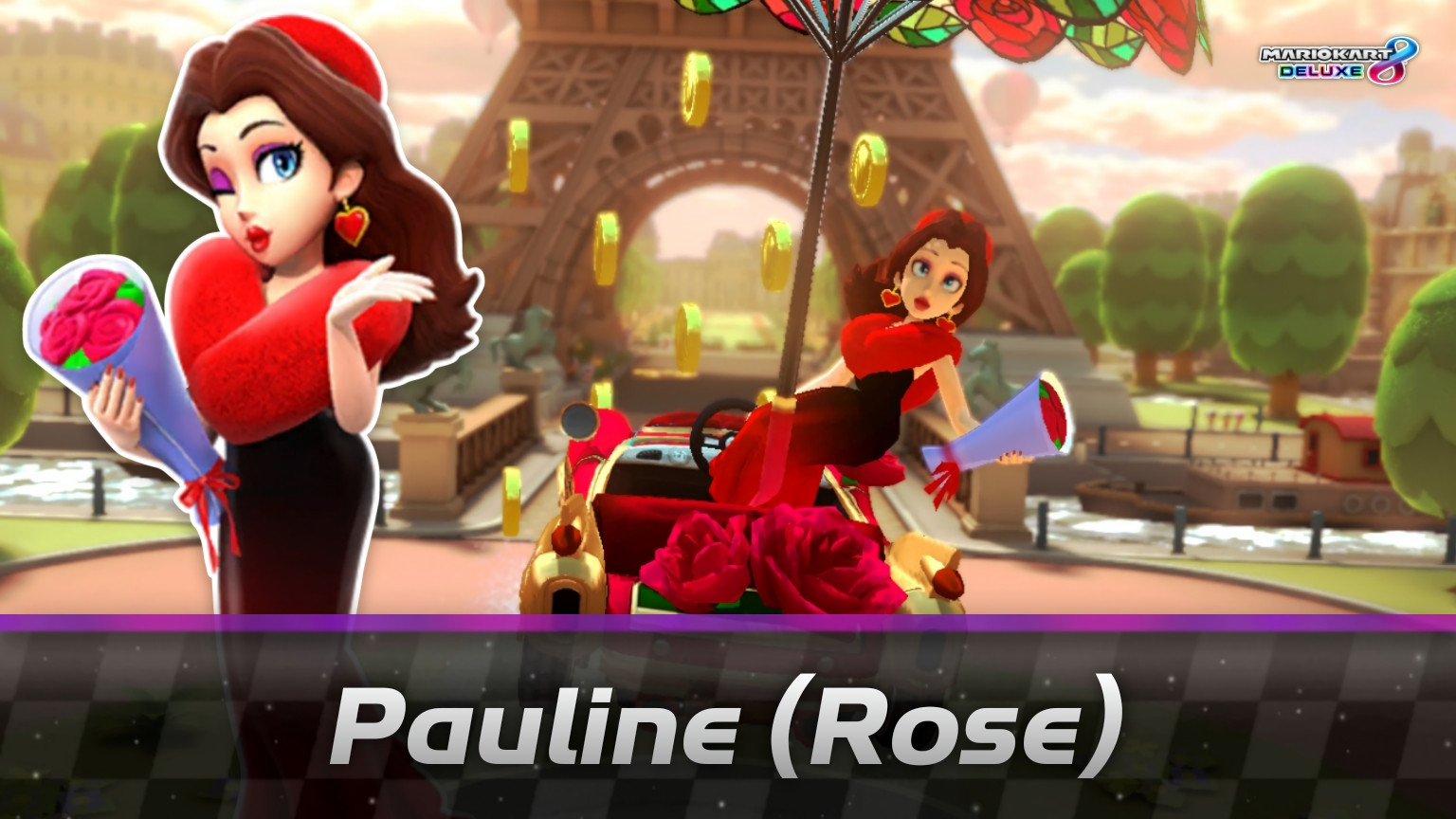 Pauline (Rose) [w/Tour animations] Mod for Mario Kart 8 Deluxe | MK8D Mods