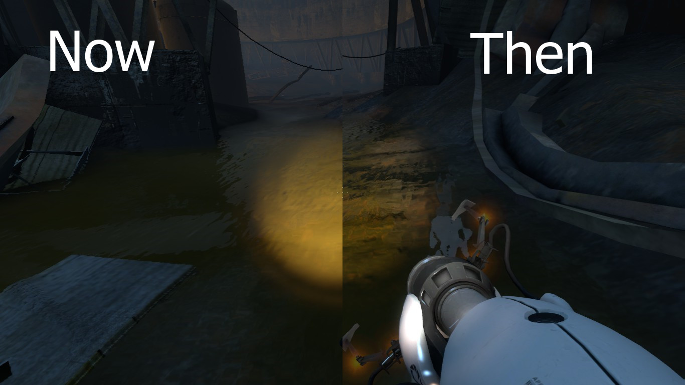 Water shader fog lightning fix Mod for Portal 2 | P2 Mods