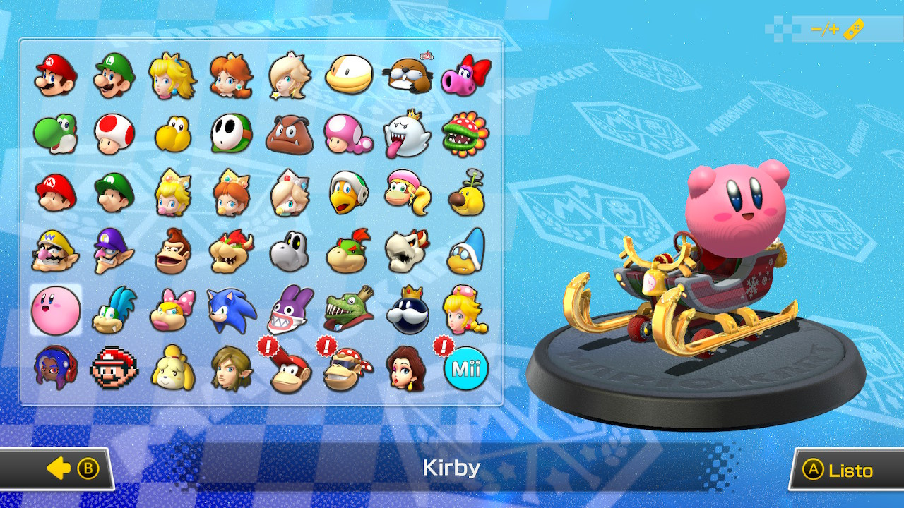 Kirby (With Custom Animations) Mod for Mario Kart 8 Deluxe | MK8D Mods
