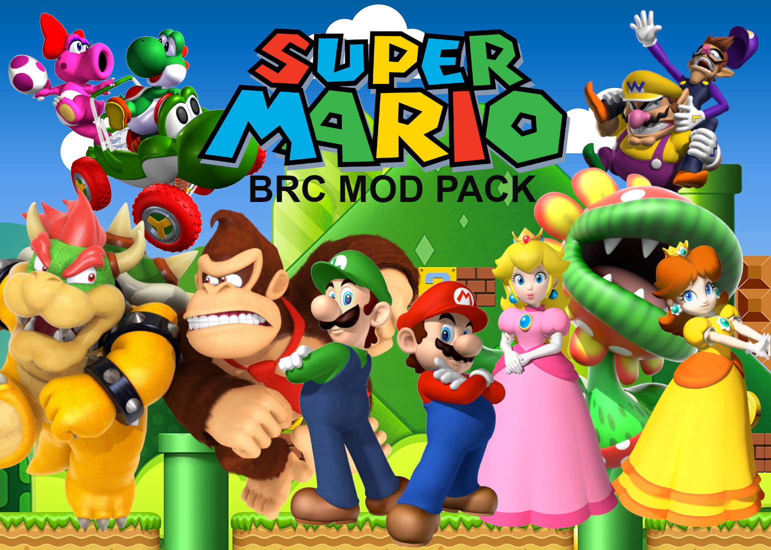Super Mario BRC MOD PACK Mod for Bomb Rush Cyberfunk | BRC Mods