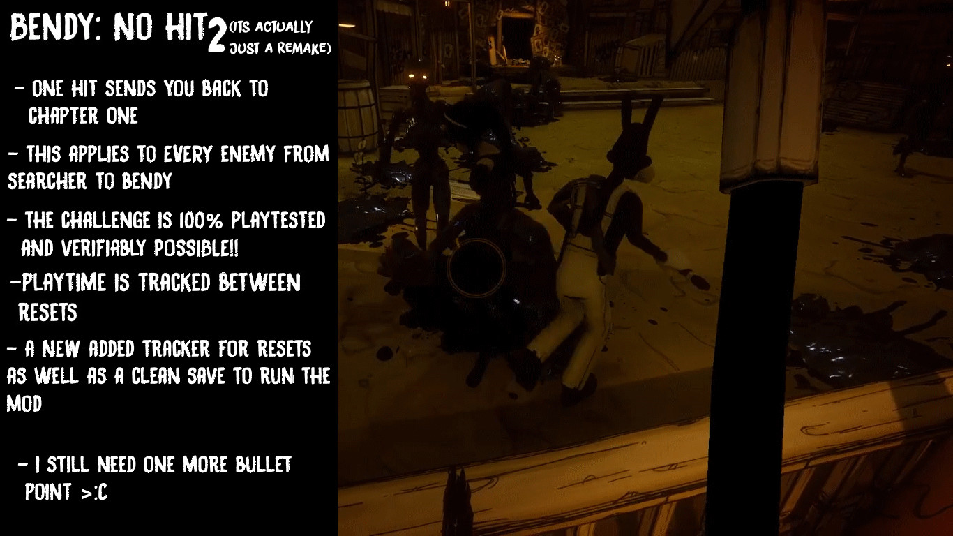 Bendy: No Hit (Outdated) Mod for Bendy And The Ink Machine | BATIM Mods