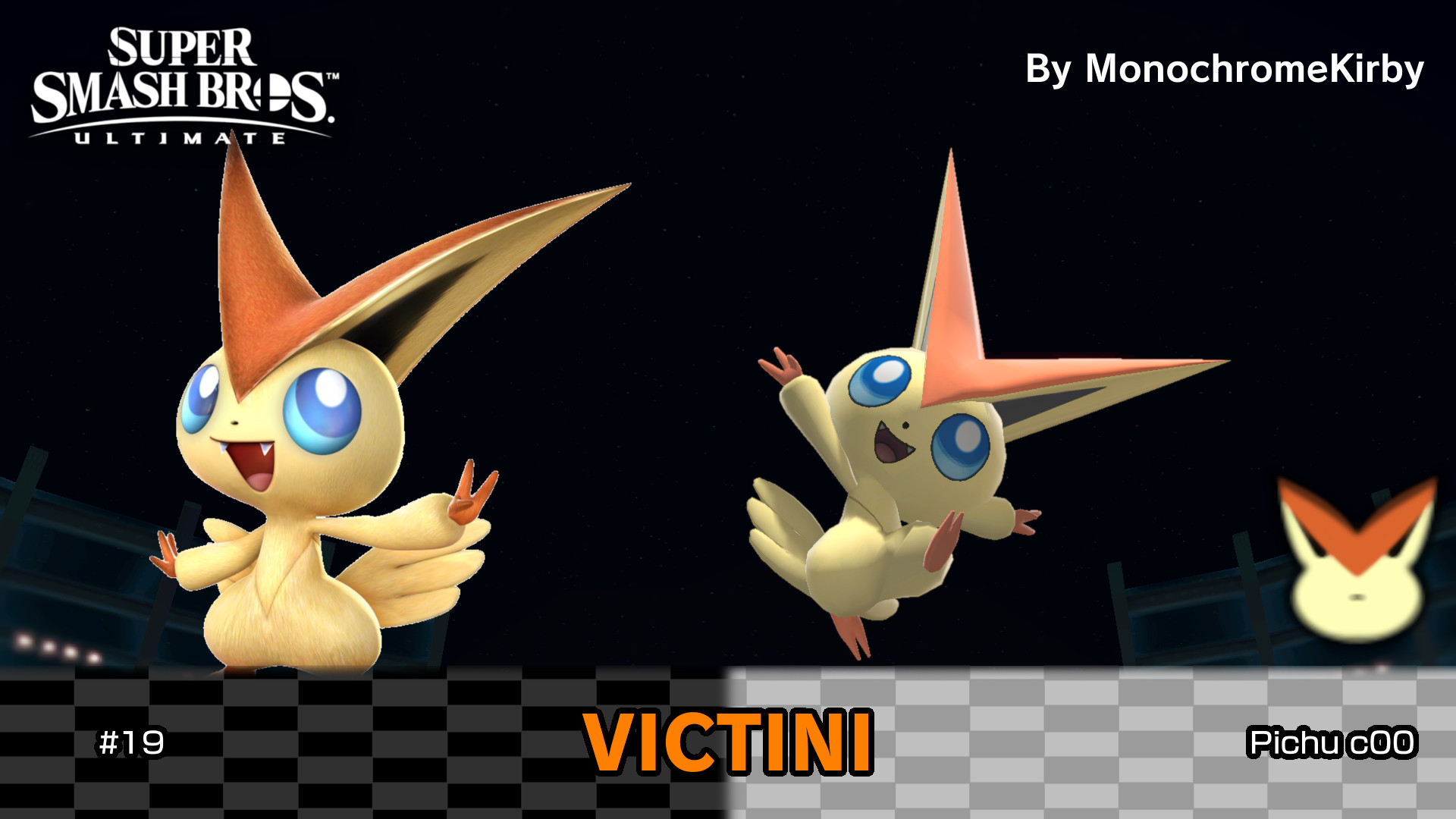 Victini over Pichu Mod for Super Smash Bros. Ultimate | SSBU Mods