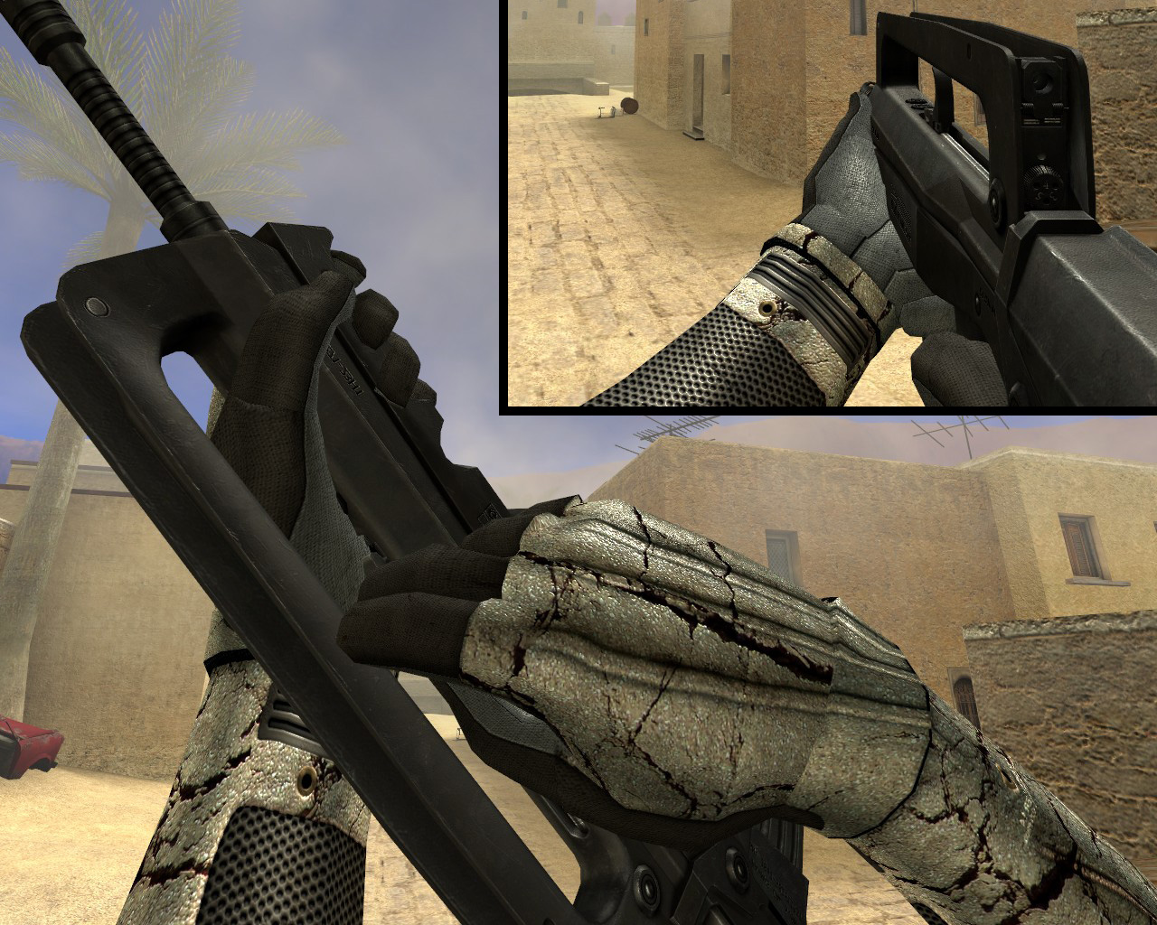 MGS 4 Octocamo arms Mod for Counter-Strike: Source | CS:S Mods