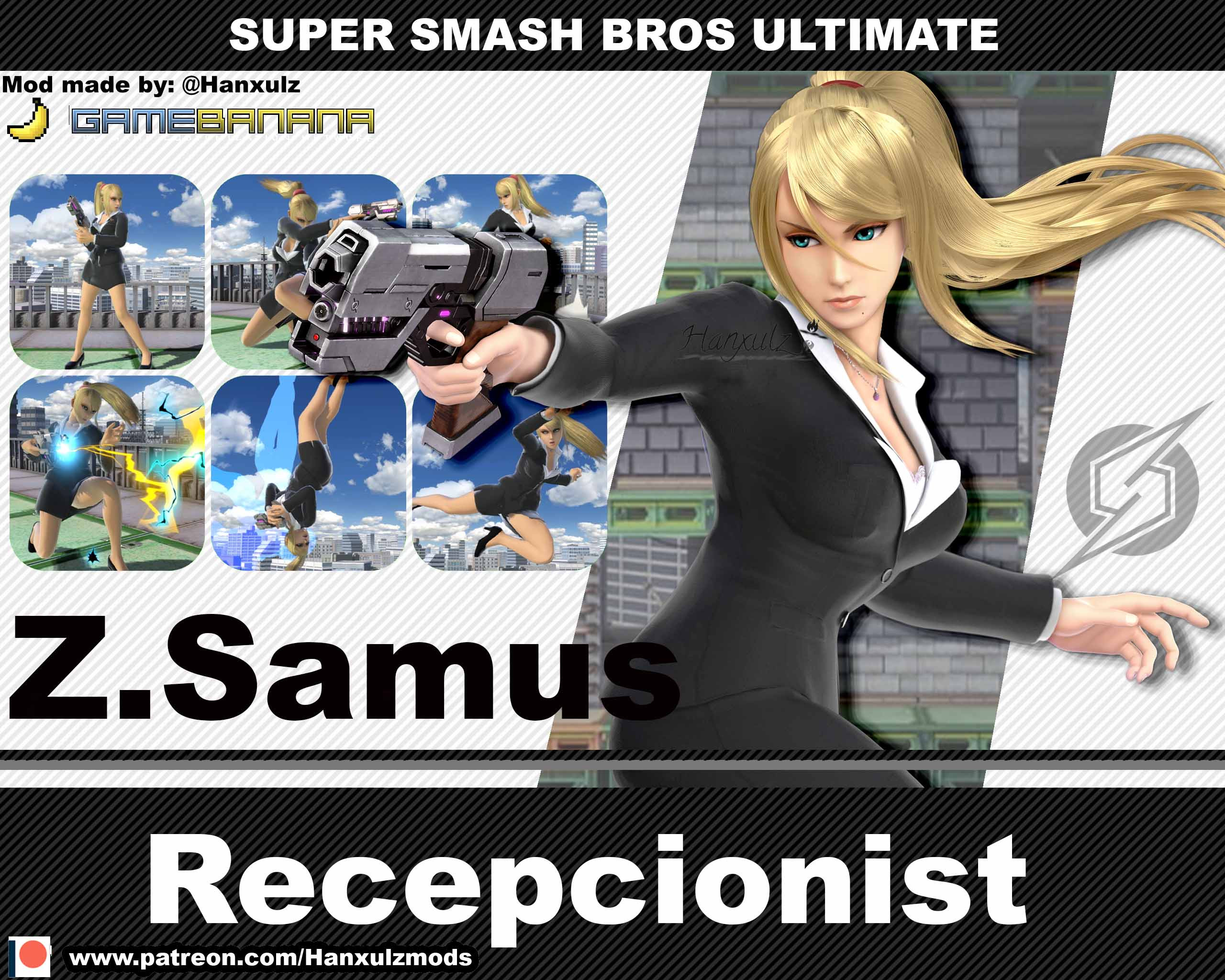 Zero Suit Samus Ssb4 Wallpaper