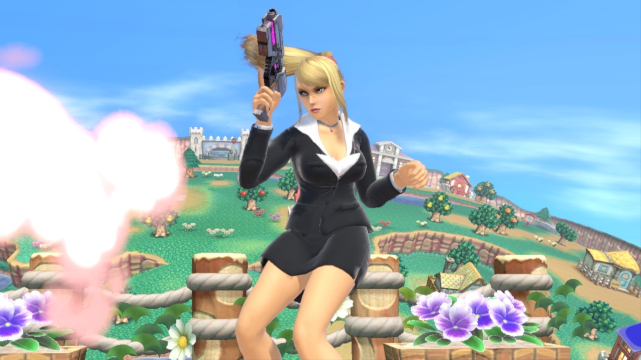 Zero Suit Samus (Daily Life Jobs: Receptionist) Mod for Super Smash ...