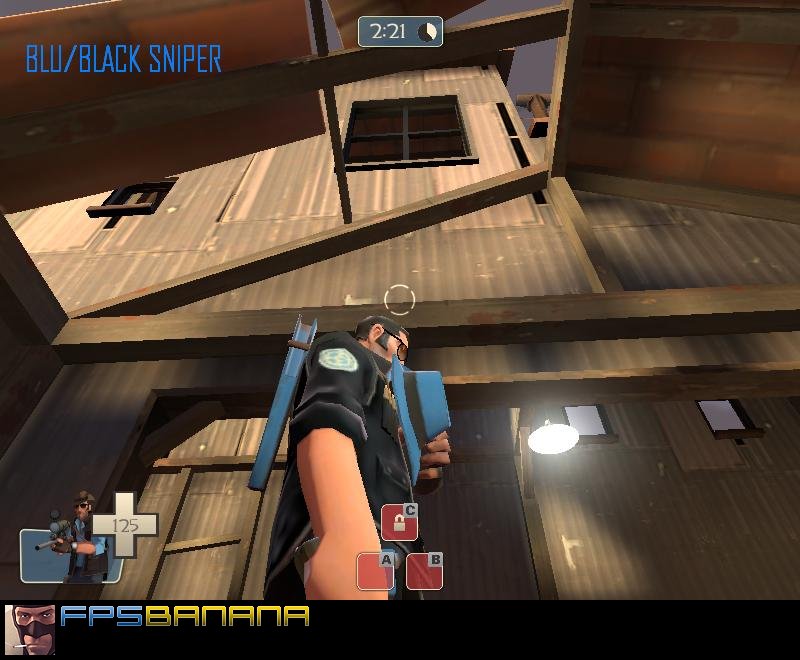 Black and Blue Sniper Mod for Team Fortress 2 | TF2 Mods