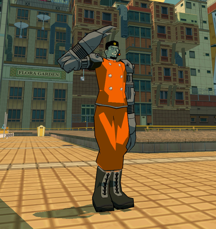 Major Arms (JSRF Claw Guy Boss) Mod for Bomb Rush Cyberfunk | BRC Mods