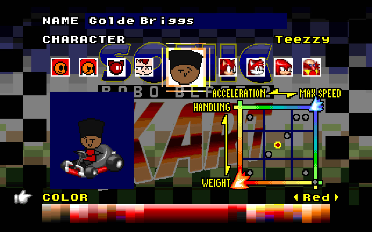 Golde Briggs's SRB2Kart Characters Pack Mod for Sonic Robo Blast 2 Kart ...