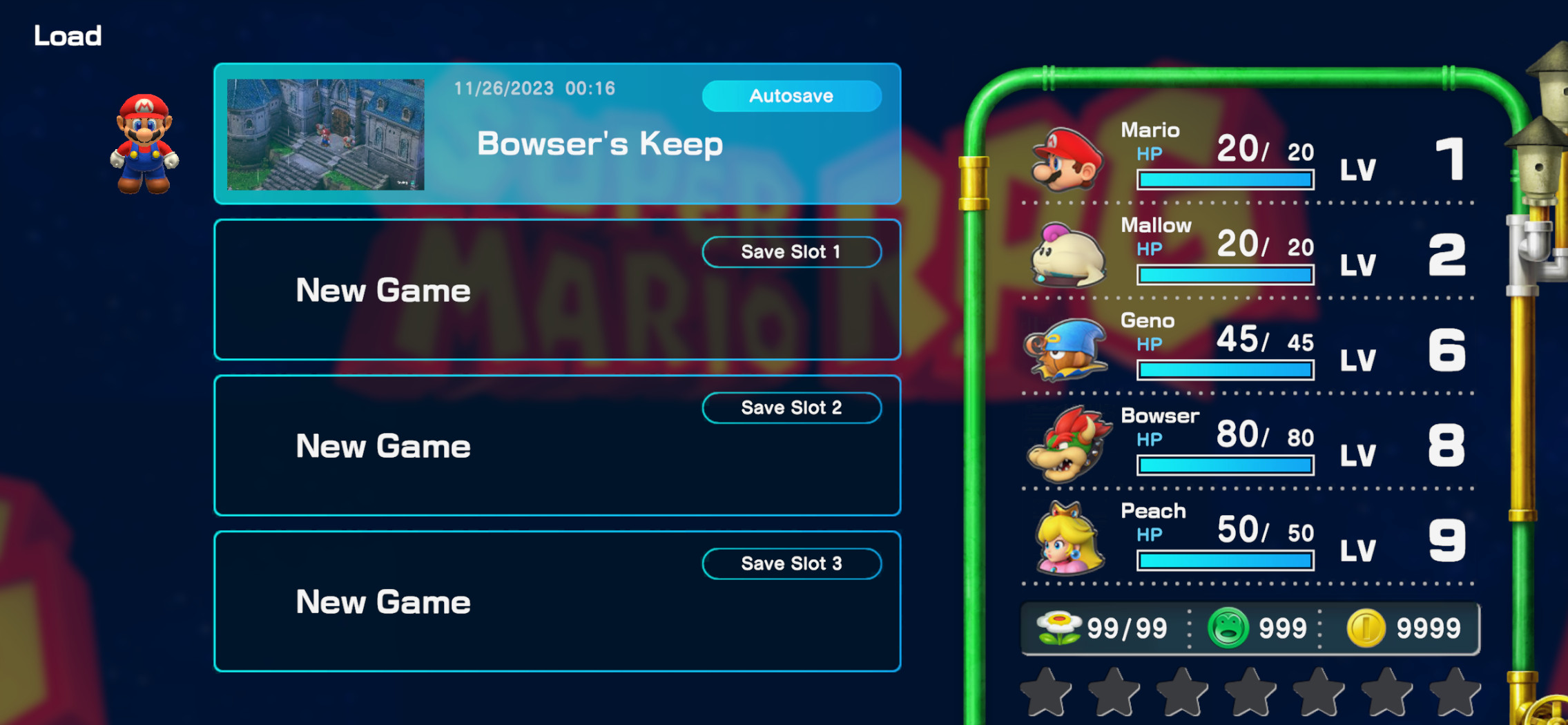 Ultimate NG+ [All chars/gear unlocked at start] Mod for Super Mario RPG ...