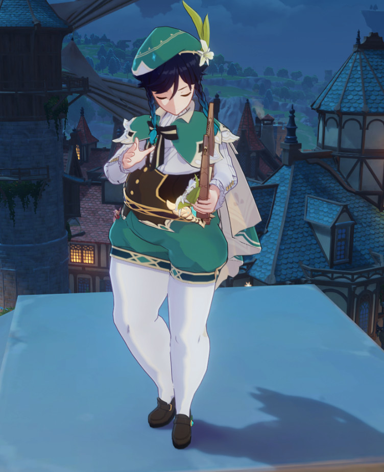 Plus size Venti Mod for Genshin Impact | GI Mods