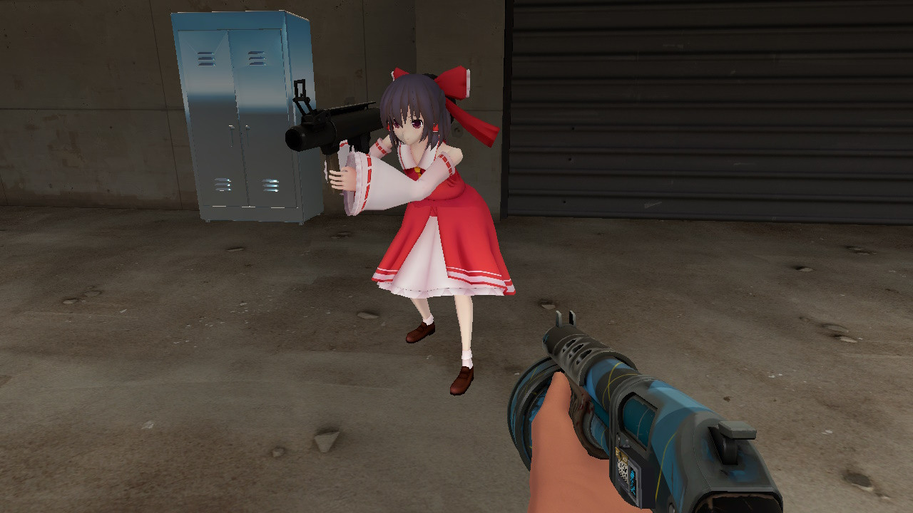 Touhou Reimu for Soldier (team colored) Mod for Team Fortress 2 | TF2 Mods